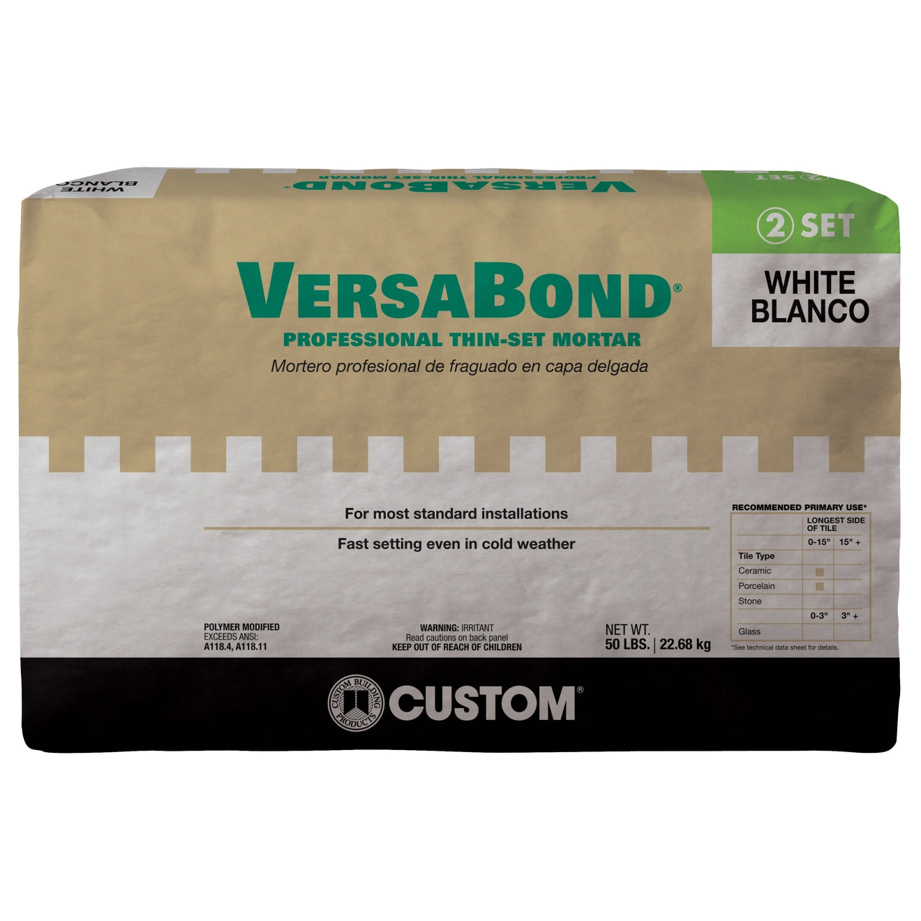 Custom Versabond Thin-Set - 50 lb. Bag – FALCO + PETRA SURFACES